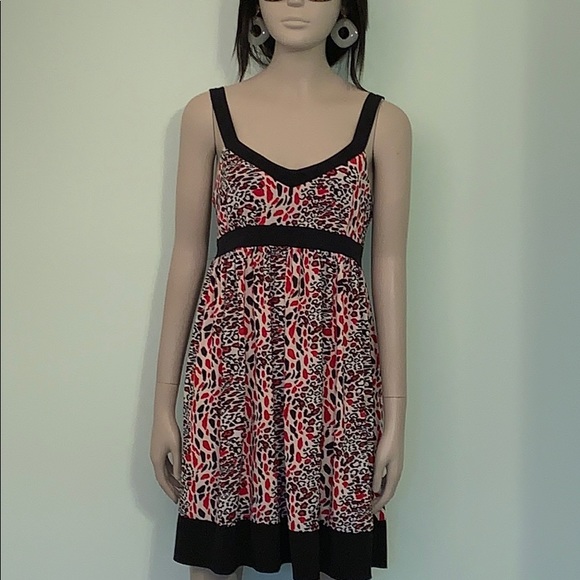 Aa Studio | Dresses | Aa Studio Aa Black White Animal Print Dress ...